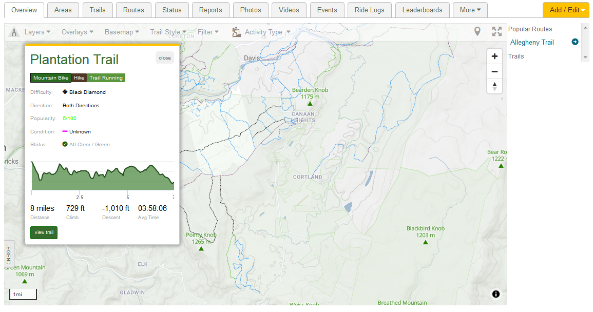 Trailforks App – Heart of the Highlands Trail System